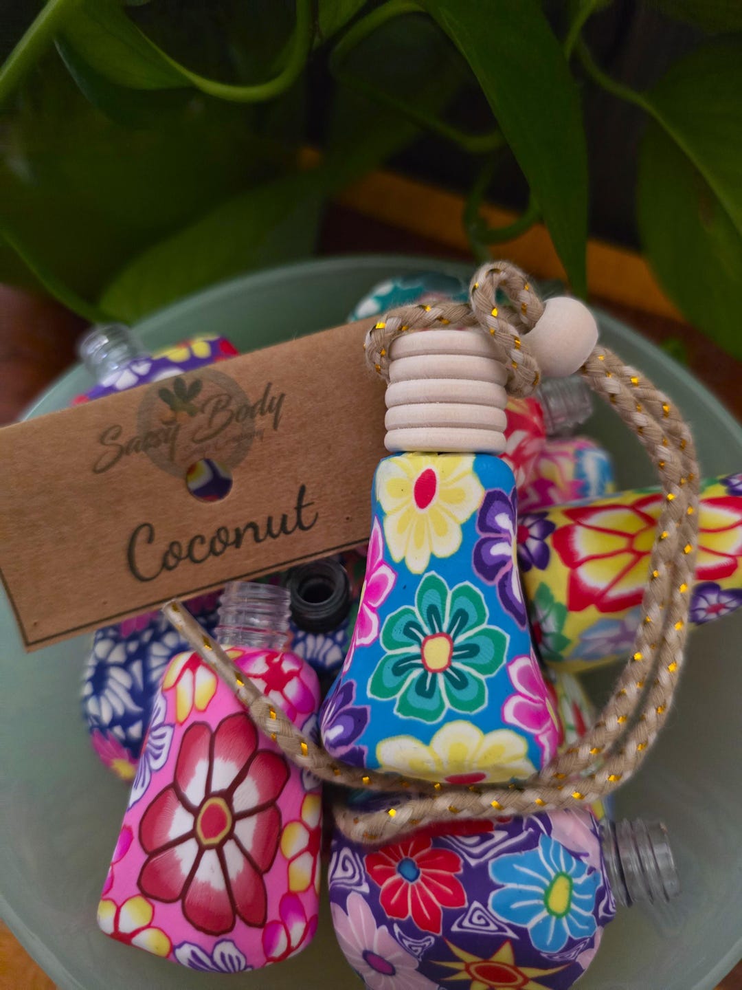 Coconut Car Freshener, Non-toxic Car Freshie - Etsy