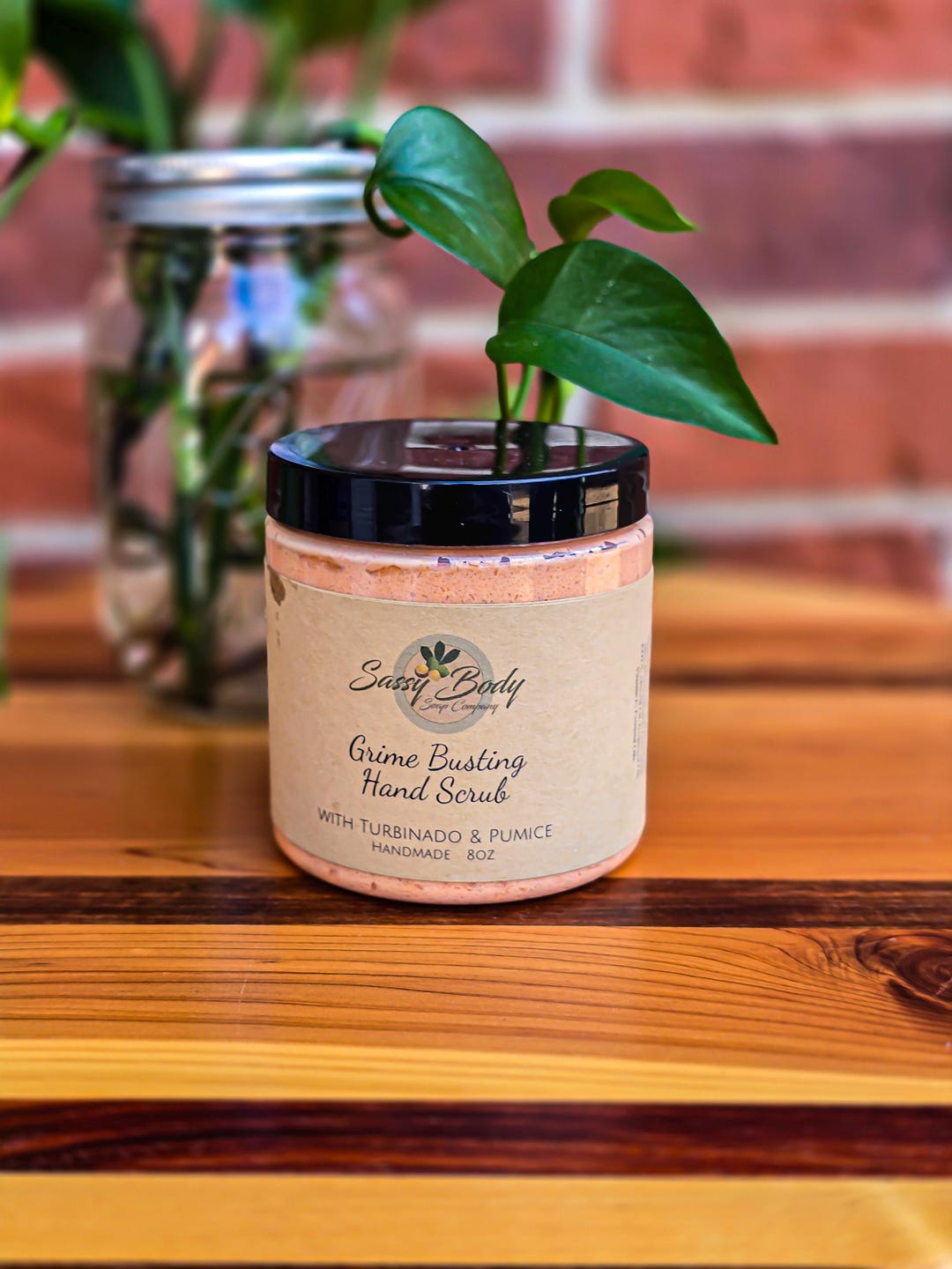 Grime Buster Hand Scrub, Natural Scrub, Handmade Hand Cleaner, Orange ...