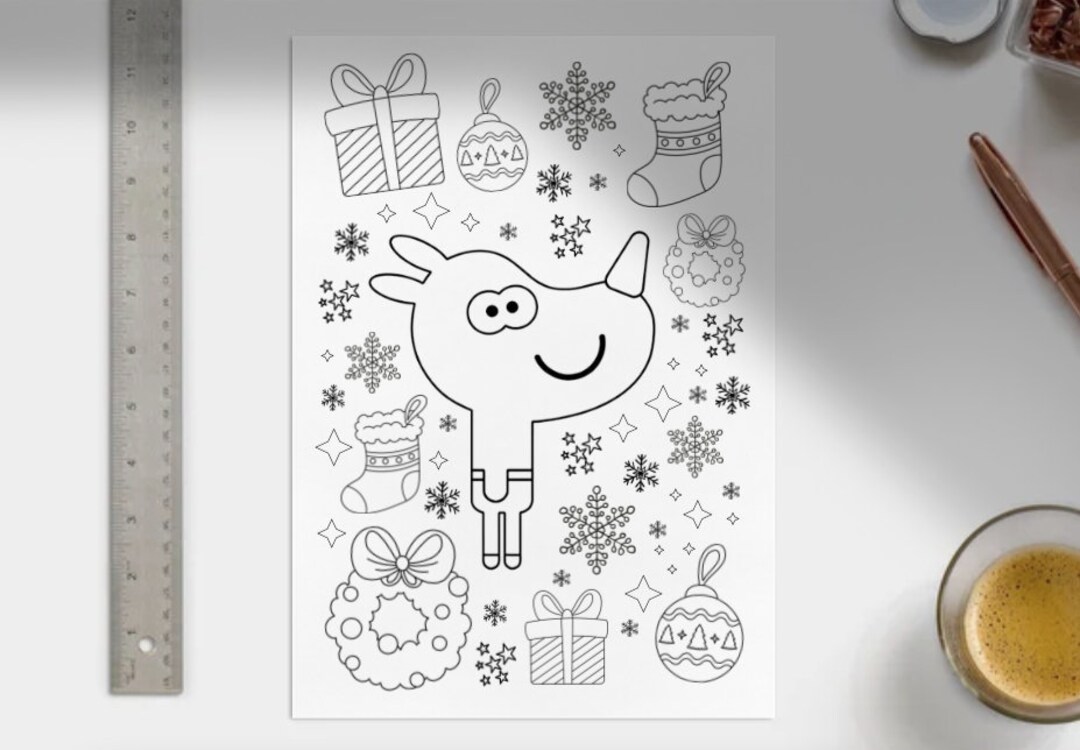 Hey Duggee Christmas Colouring in Pack of 5 Pages - Etsy Australia
