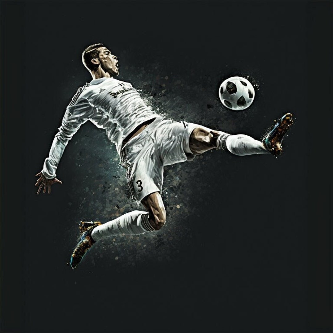 Cristiano Ronaldo - Digital Art Print, AI Generated, Wall Art, AI Art ...