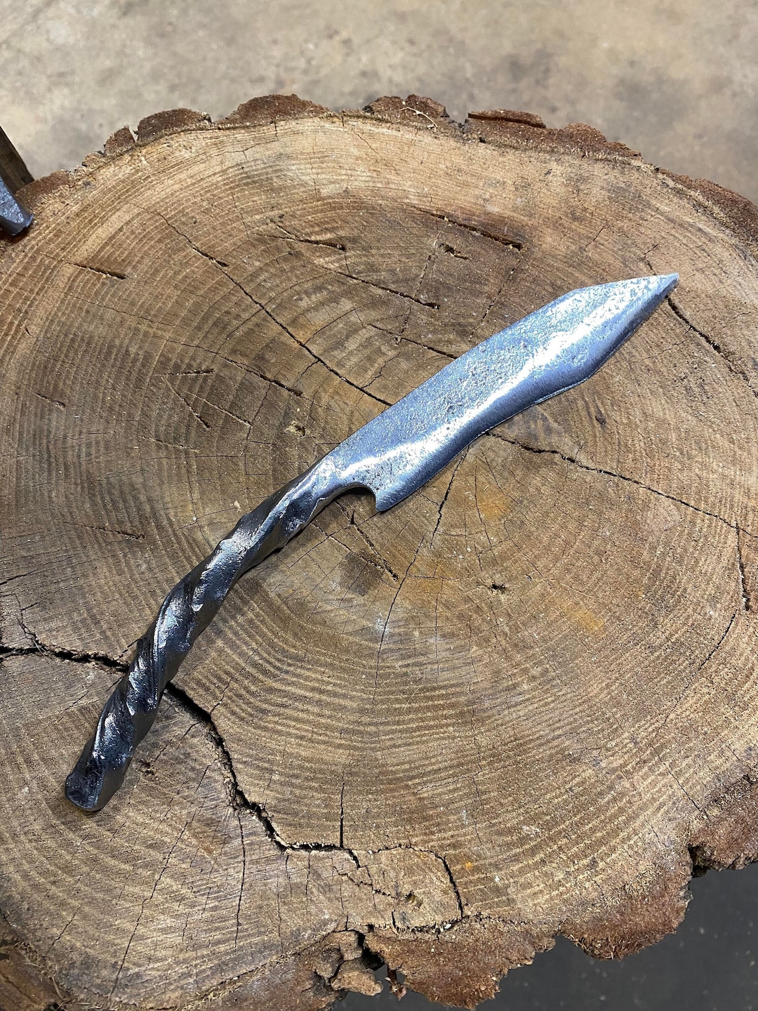 Hand Forged Rebar Knife - Etsy