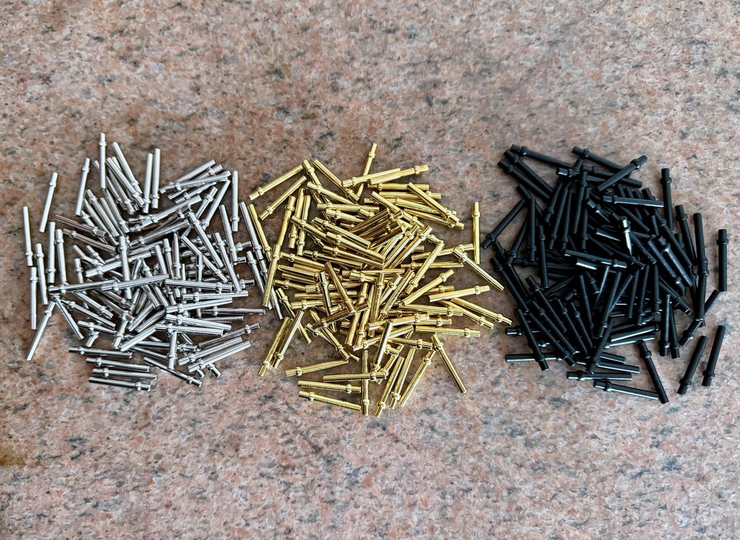 Bulk Metal Cribbage Pegs | Set of 300 | 1/8 Inch | Gold, Silver, and ...