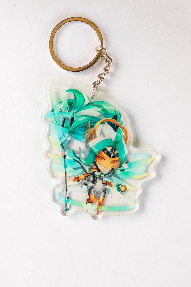 League of Legends Chibi Champion Glitter Keychain – Hand Drawn Fanart ...