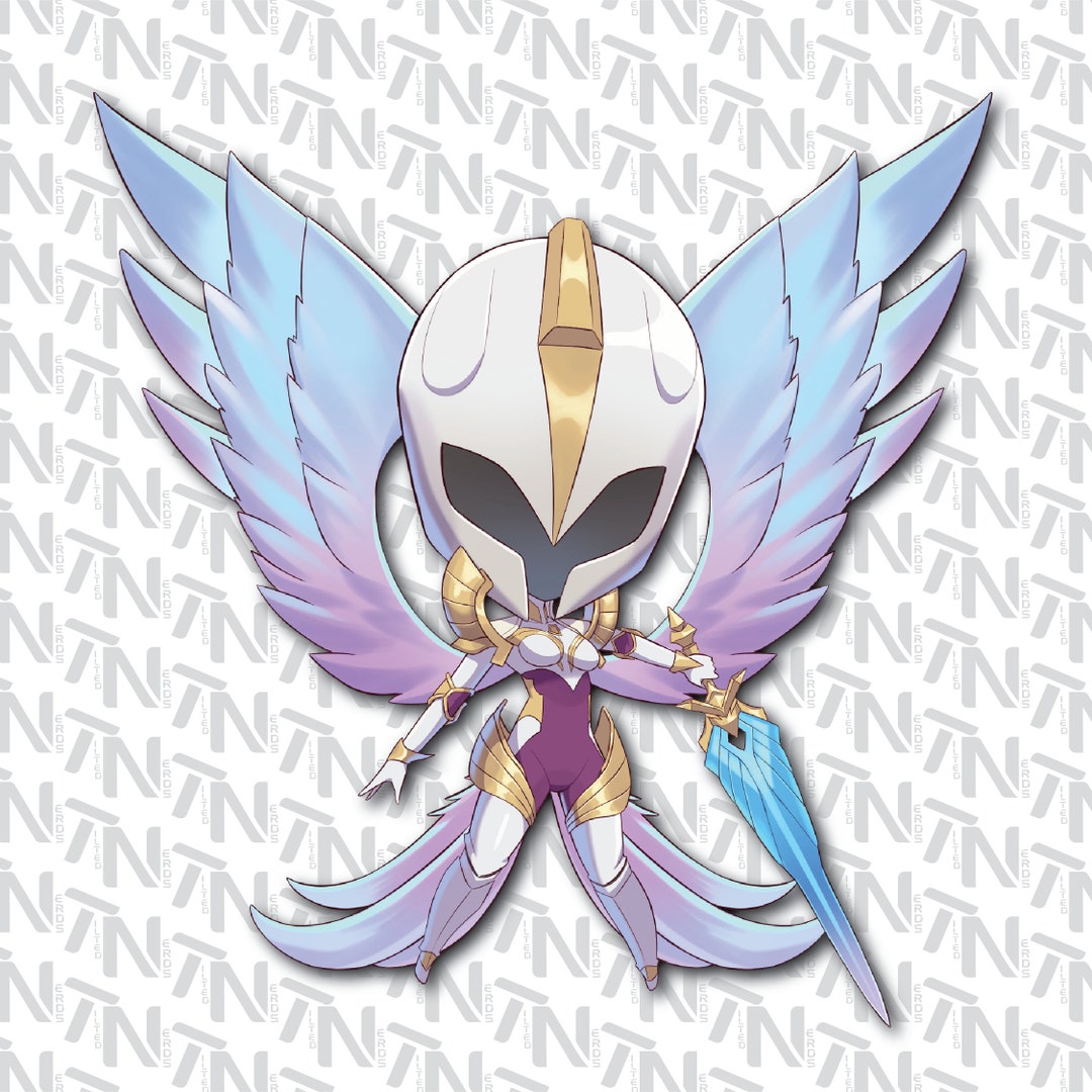League of Legends - Kayle Chibi Fanart| Clear Vinyl Sticker | Water ...