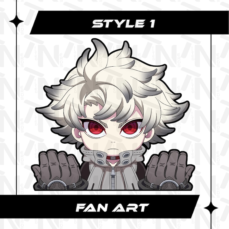 Anime Peekers Decals: Waterproof Vinyl / UV Laminated - Car, Laptop ...