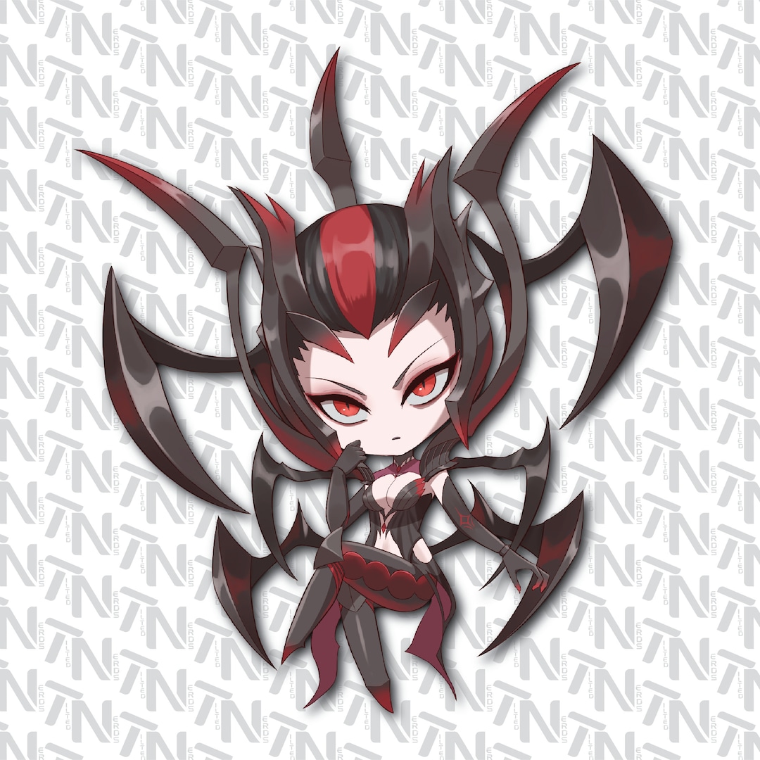 League of Legends - Elise Chibi Fanart| Clear Vinyl Sticker | Water ...