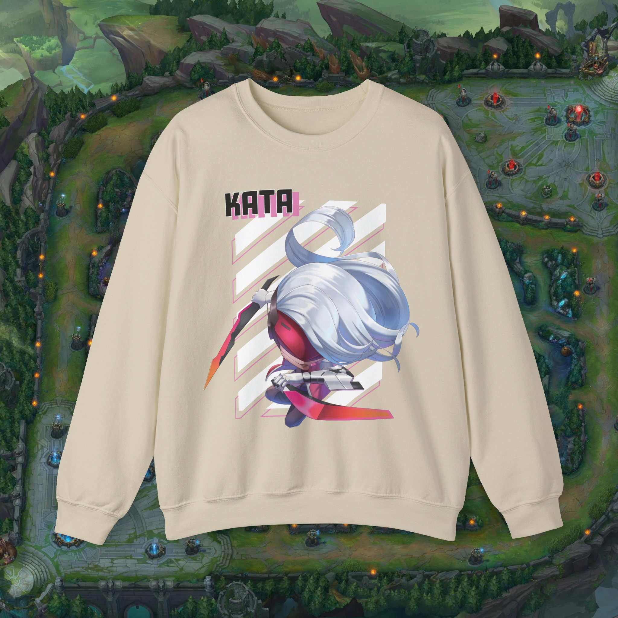 League of Legends Katarina Design Crewneck Sweatshirt Video Game ...