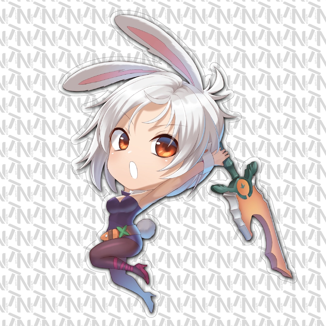 League of Legends - Riven Chibi Fanart| Clear Vinyl Sticker | Water ...