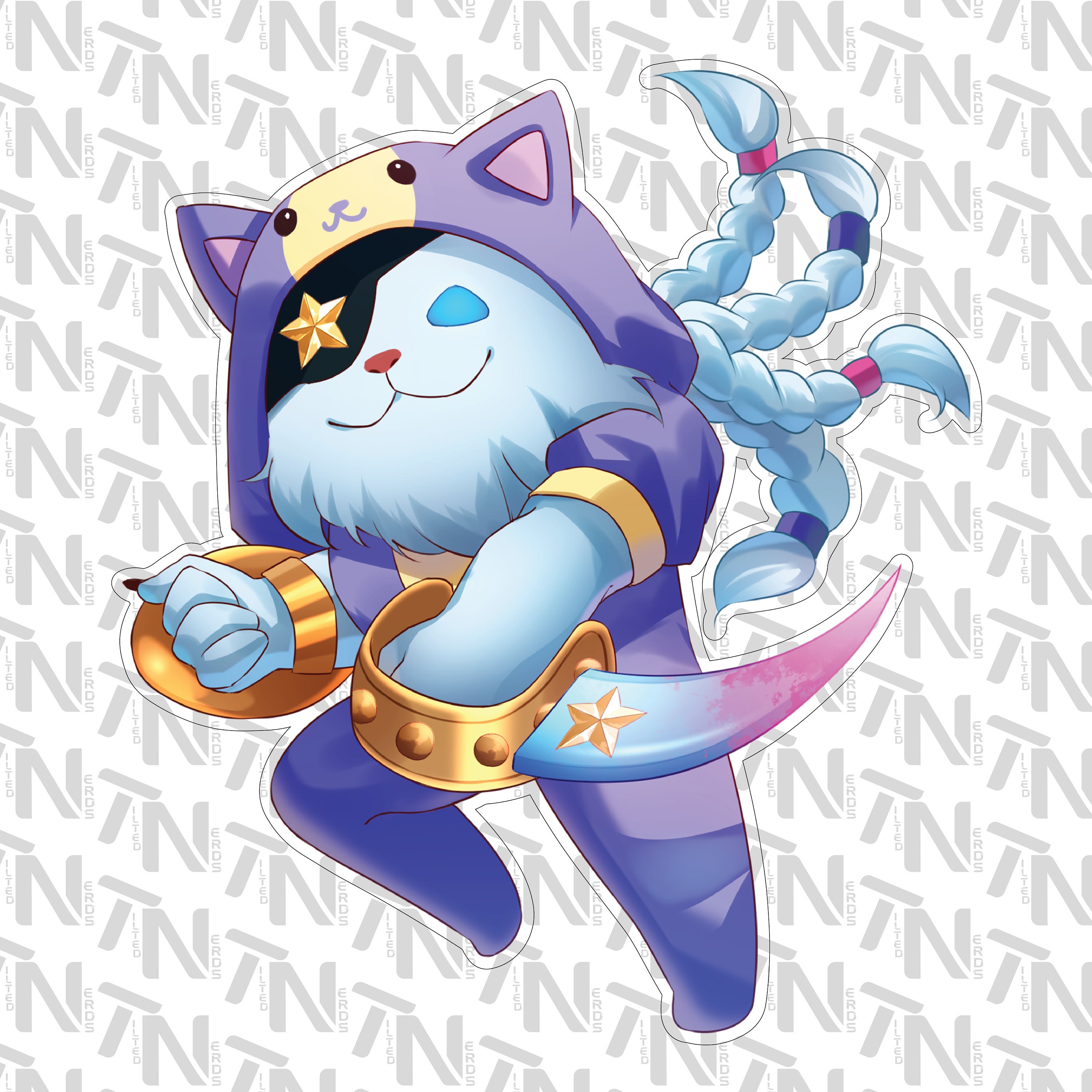 League of Legends - Rengar Chibi Fanart| Clear Vinyl Sticker | Water ...