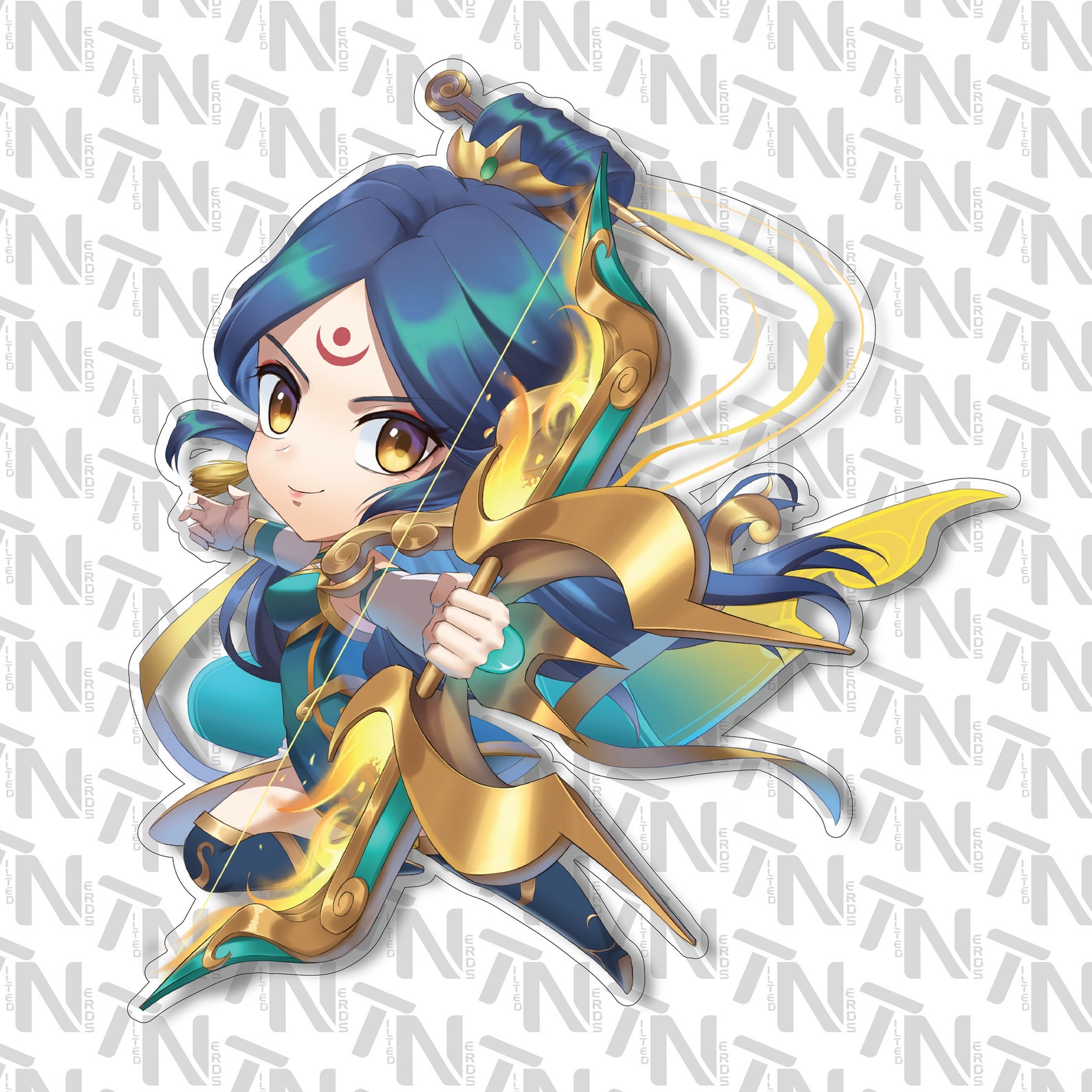 League of Legends Ashe Chibi Sticker – Laminated Vinyl Art (5" H) - Etsy