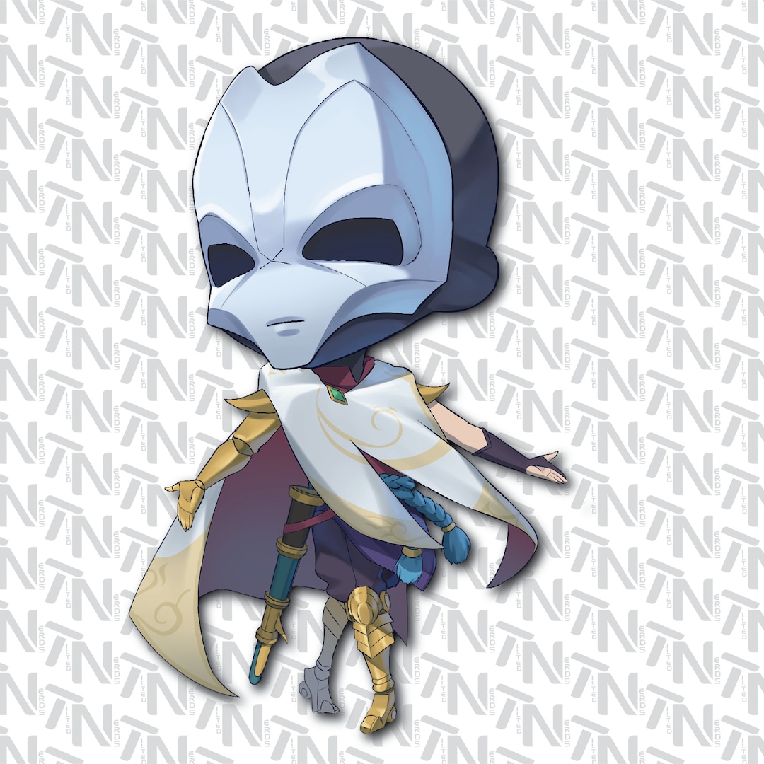 League of Legends - Jhin Chibi Fanart| Clear Vinyl Sticker | Water ...