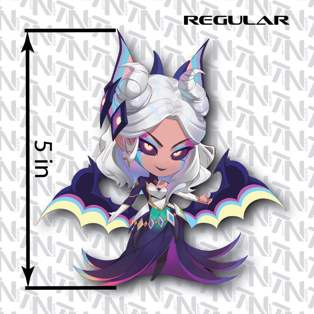 League of Legends - Morgana Chibi Fanart| Clear Vinyl Sticker | Water ...
