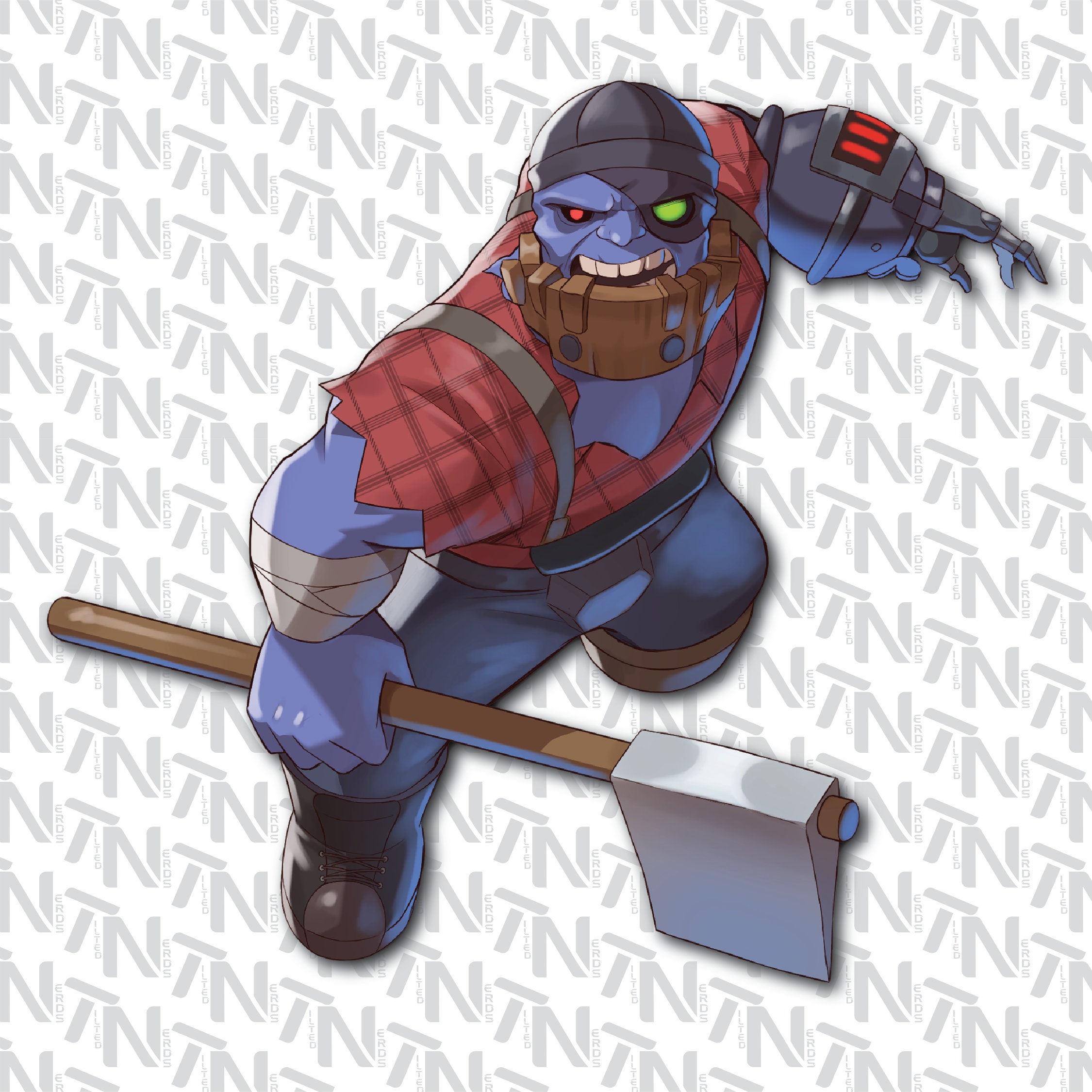 Sion Chibi Fanart Sticker – Laminated Vinyl Gamer Art (waterproof) - Etsy