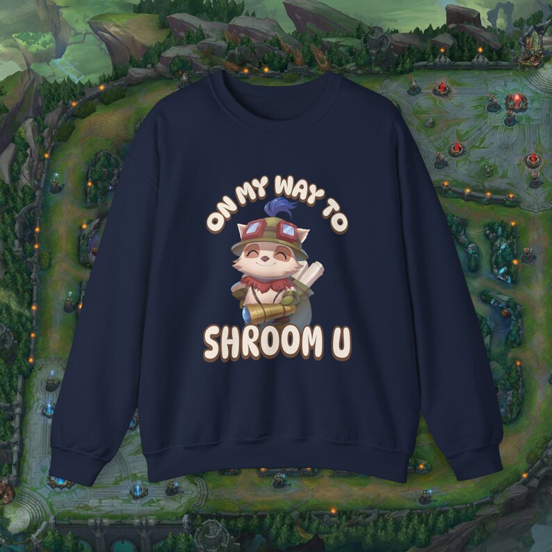 League of Legends Teemo Design Crewneck Sweatshirt Video Game Apparel ...