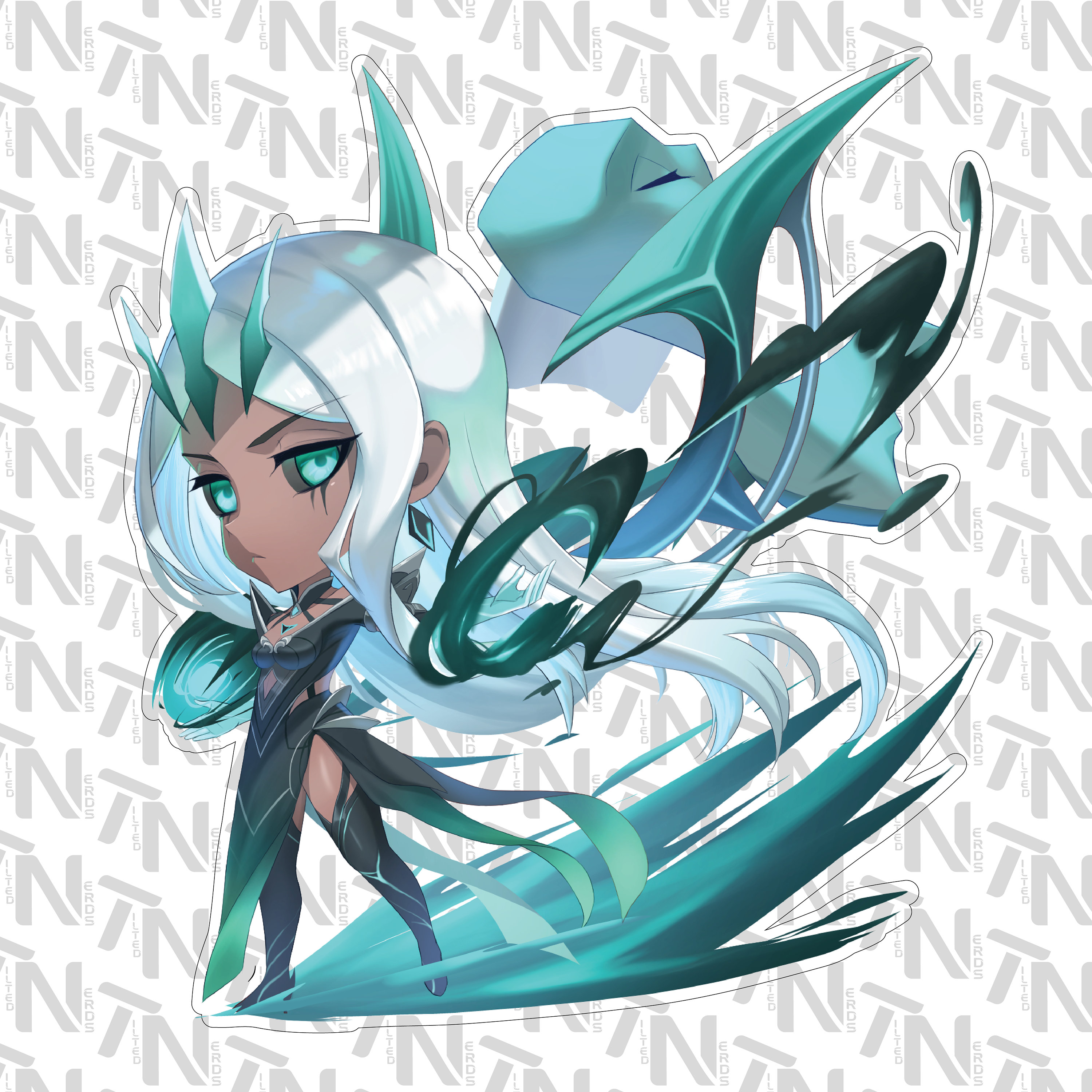 League of Legends Karma Chibi Fanart Clear Vinyl Sticker - Etsy