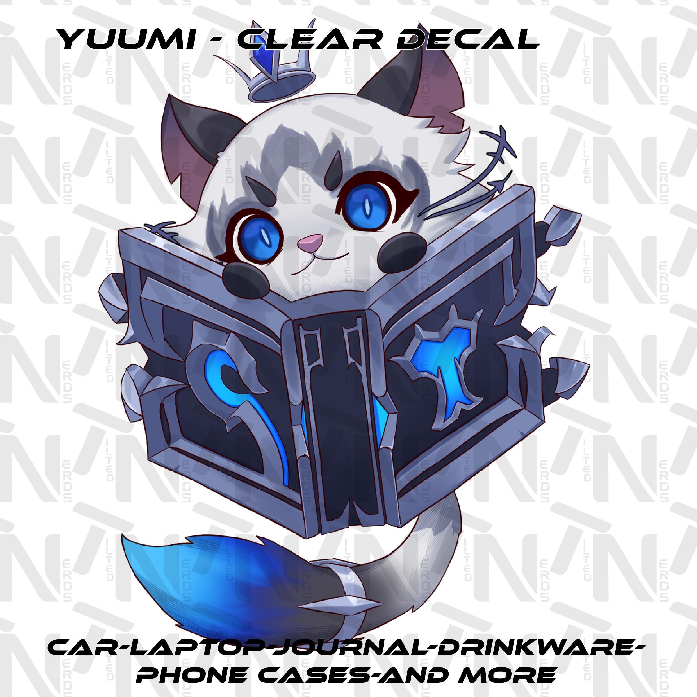 Yuumi Chibi Sticker – League of Legends Fanart, Laminated Vinyl Decal ...