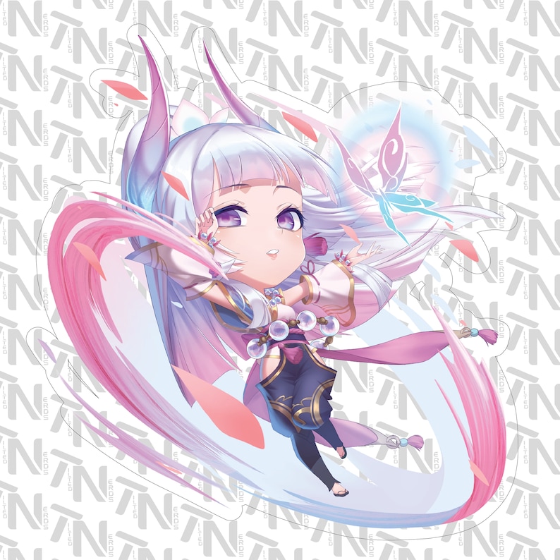 League of Legends - Syndra Chibi Fanart| Clear Vinyl Sticker | Water ...