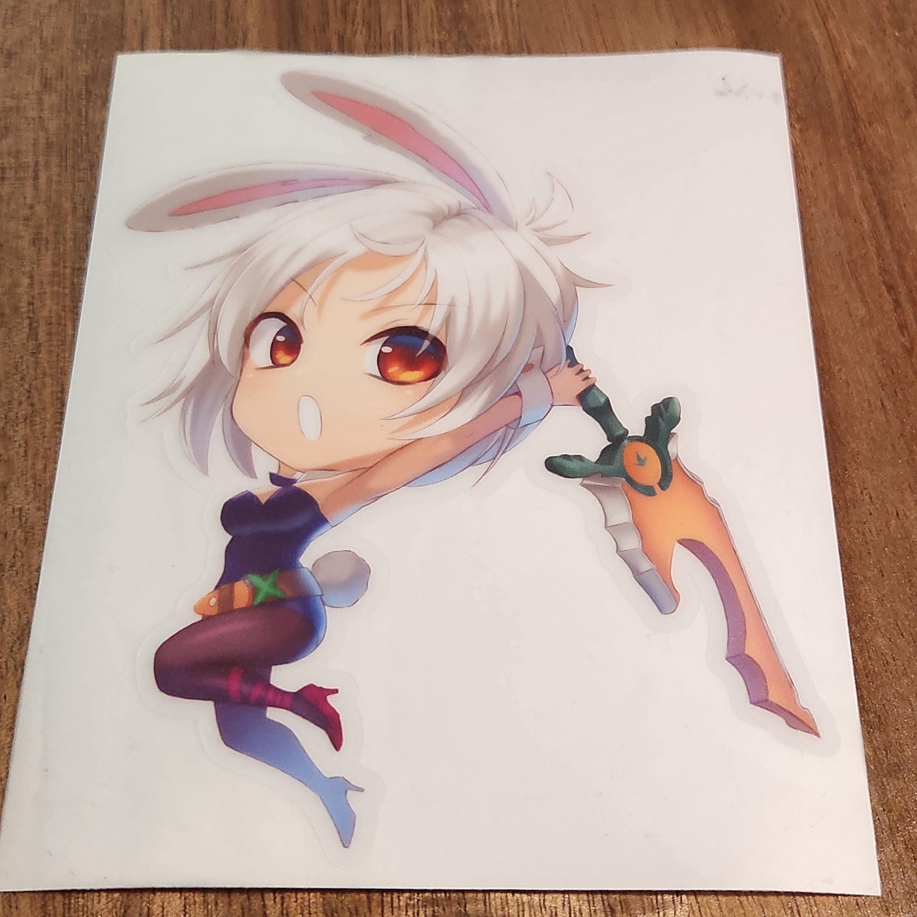 League of Legends - Riven Chibi Fanart| Clear Vinyl Sticker | Water ...