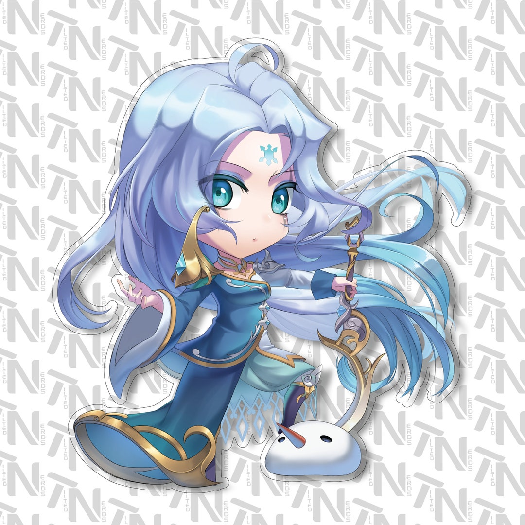 League of Legends Diana Chibi Sticker – Laminated Vinyl Art (waterproof ...