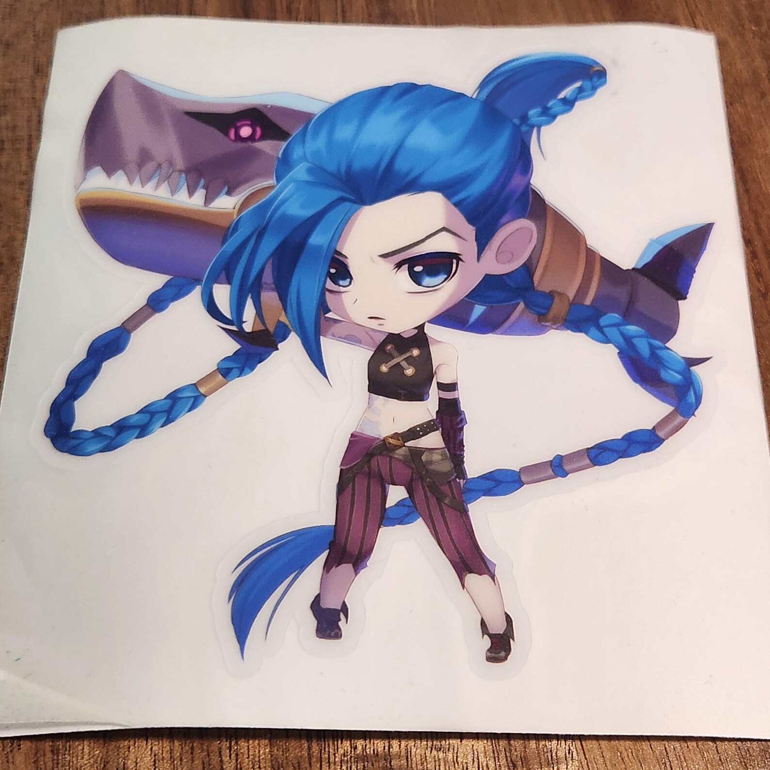 League of Legends Jinx Chibi Fanart Sticker – Laminated Vinyl Art - Etsy