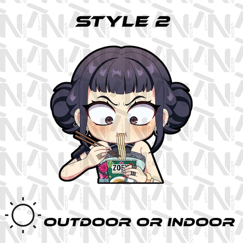 Anime Peekers Decals: Waterproof Vinyl / UV Laminated - Car, Laptop ...