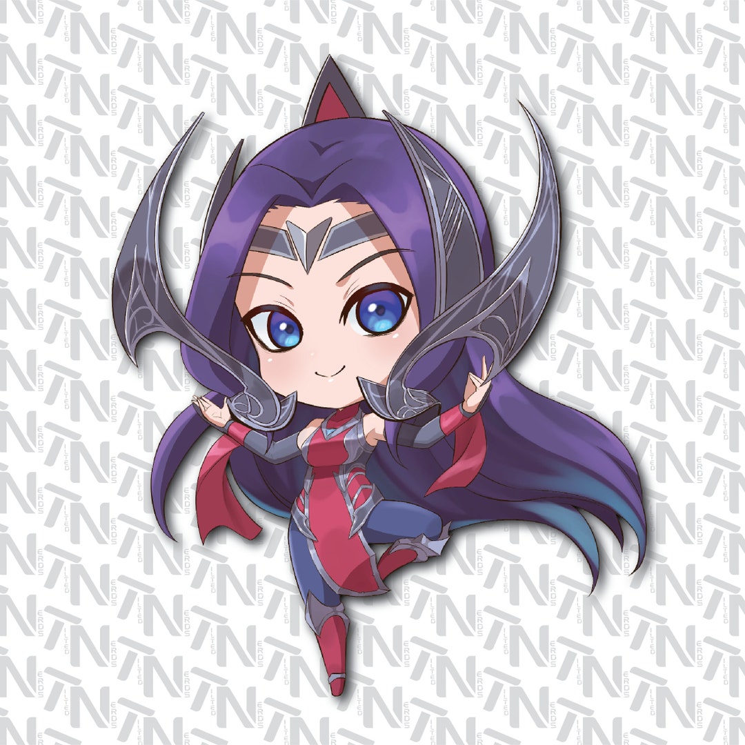 League of Legends - Irelia Chibi Fanart| Clear Vinyl Sticker | Water ...
