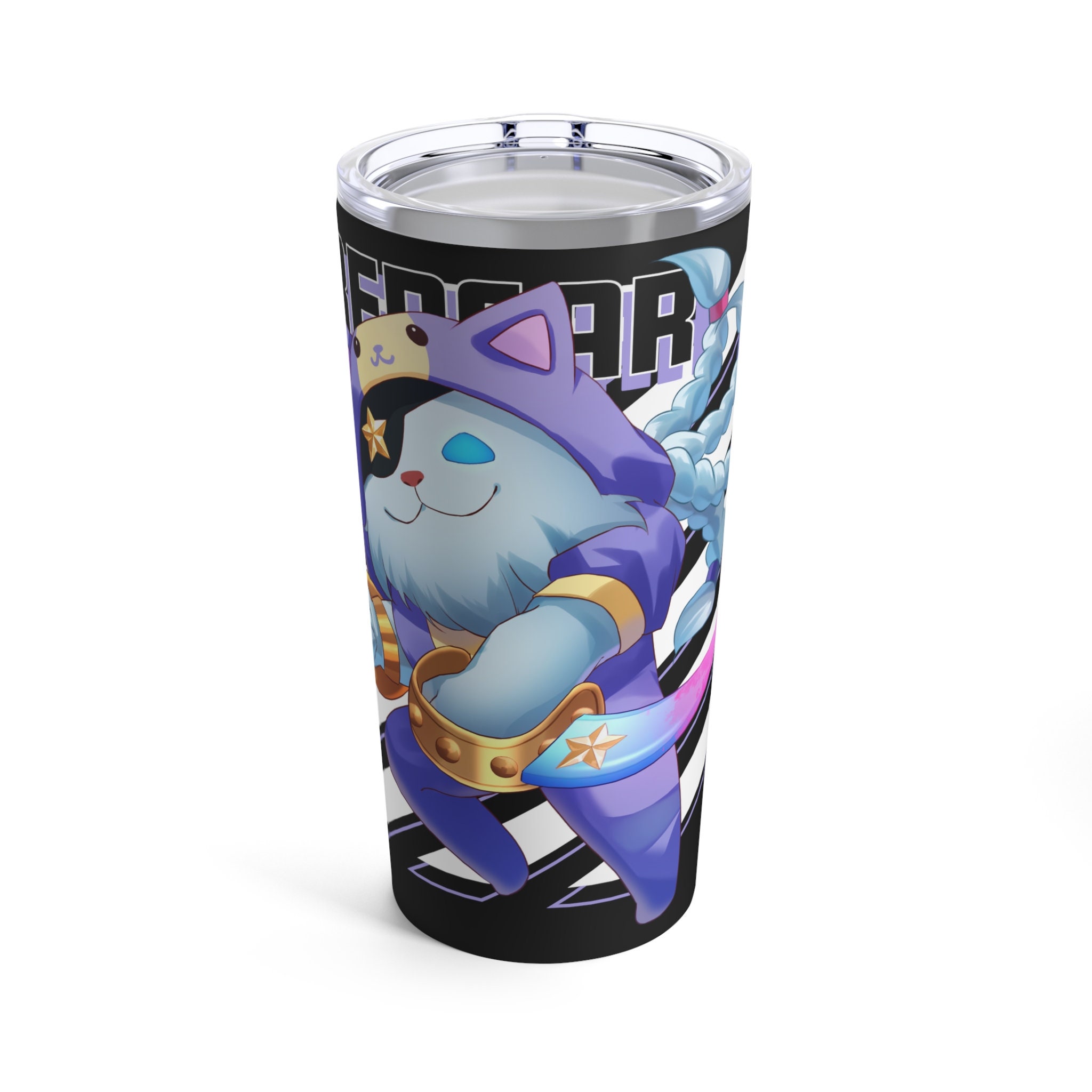 League of Legends Rengar Chibi Fanart Tumbler 20oz Water Stainless ...