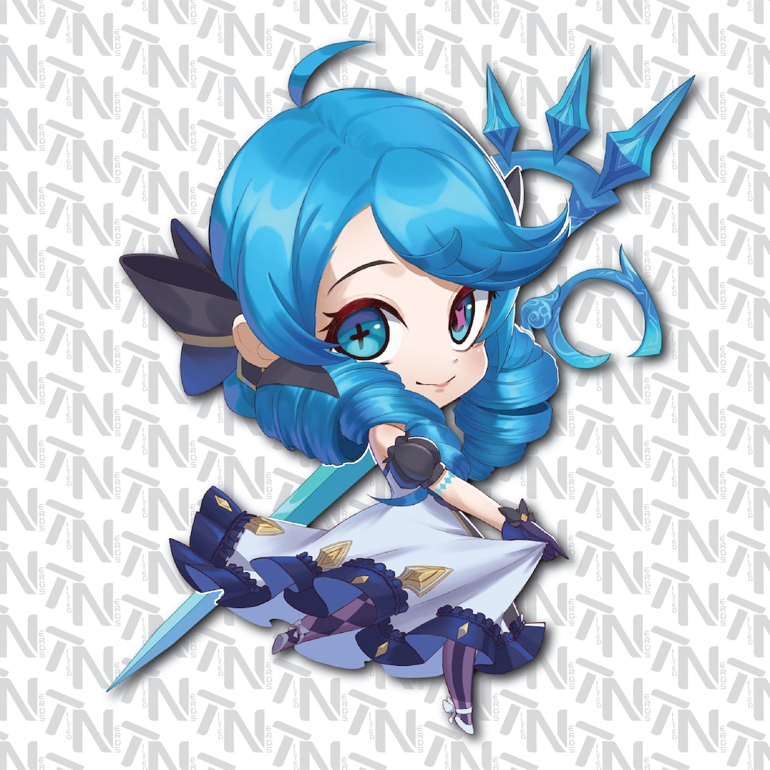 League of Legends -gwen Chibi Fanart| Clear Vinyl Sticker | Water ...