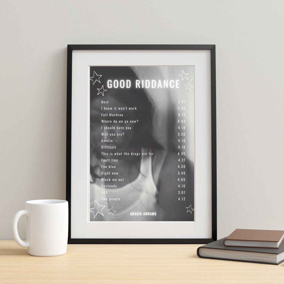 Gracie Abrams Poster, Gracie Abrams Good Riddance, Good Riddance Poster ...