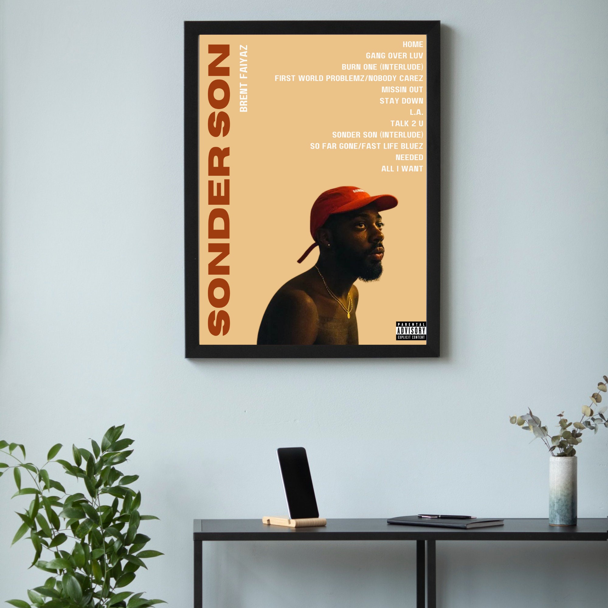 Brent Faiyaz Poster, Sonder Son Poster, Album Cover Poster