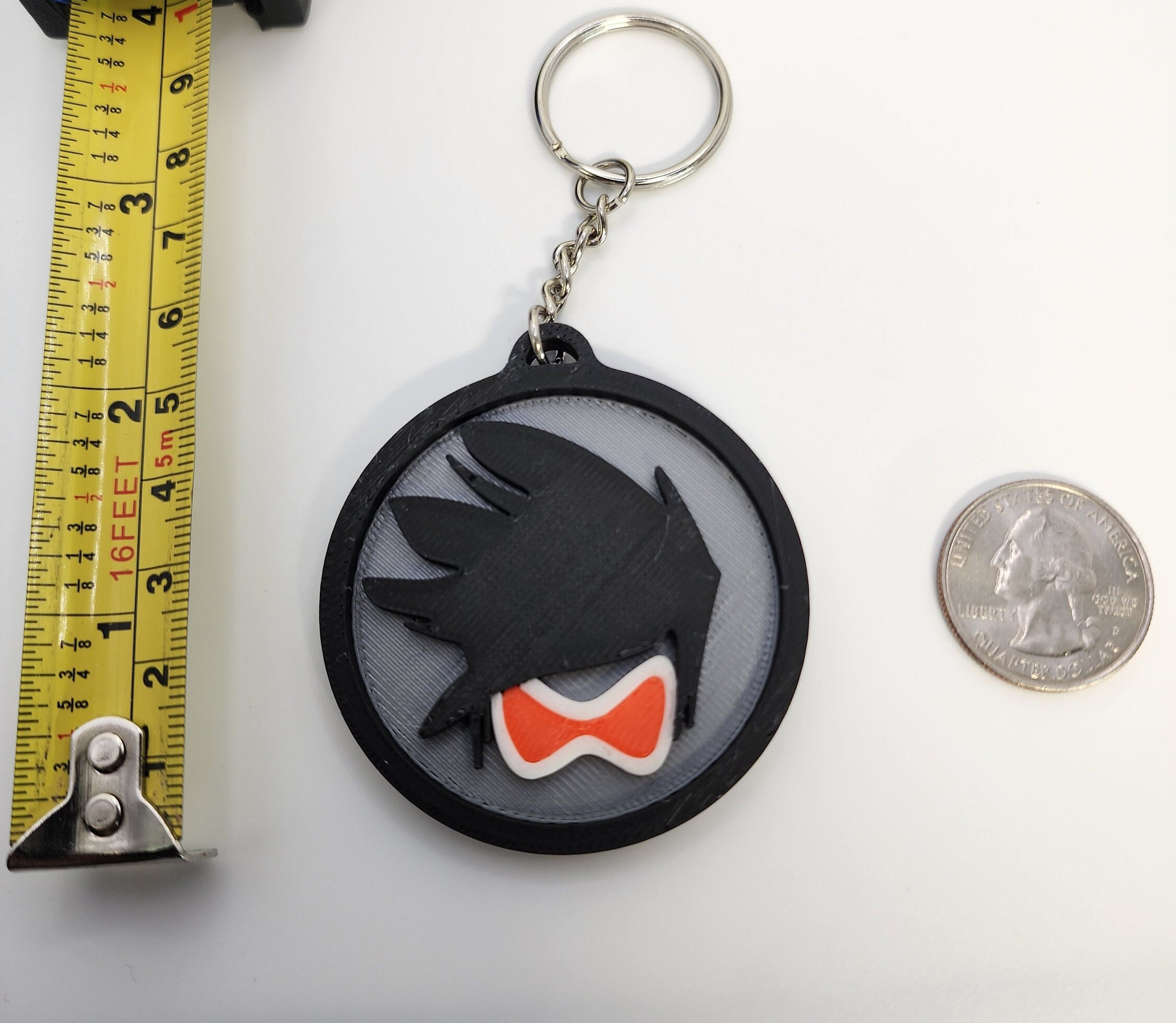 Tracer Keychain 3D Printed - Double Sided - Etsy