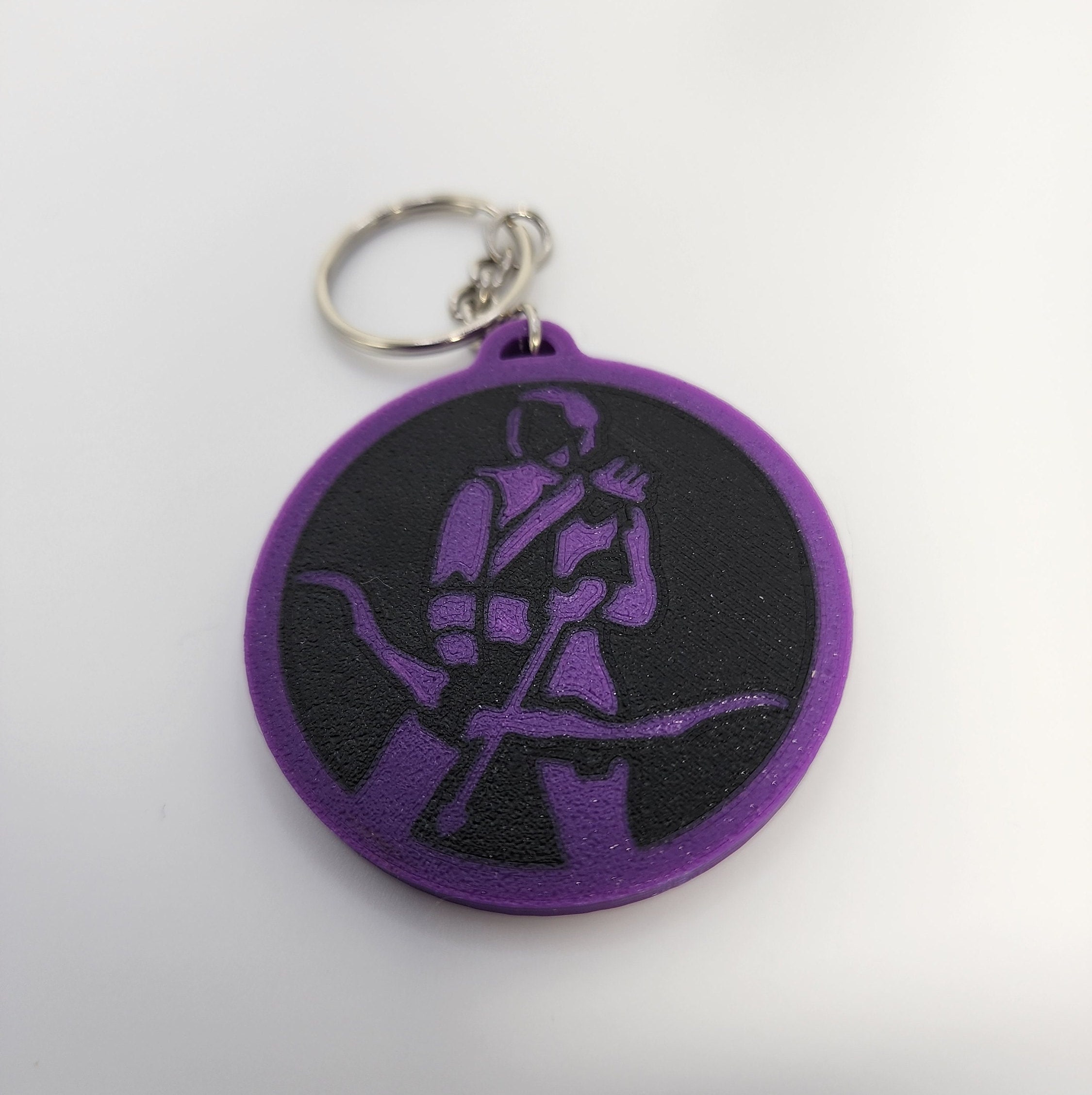 Hawkeye Keychain 3D Printed Double Sided - Etsy