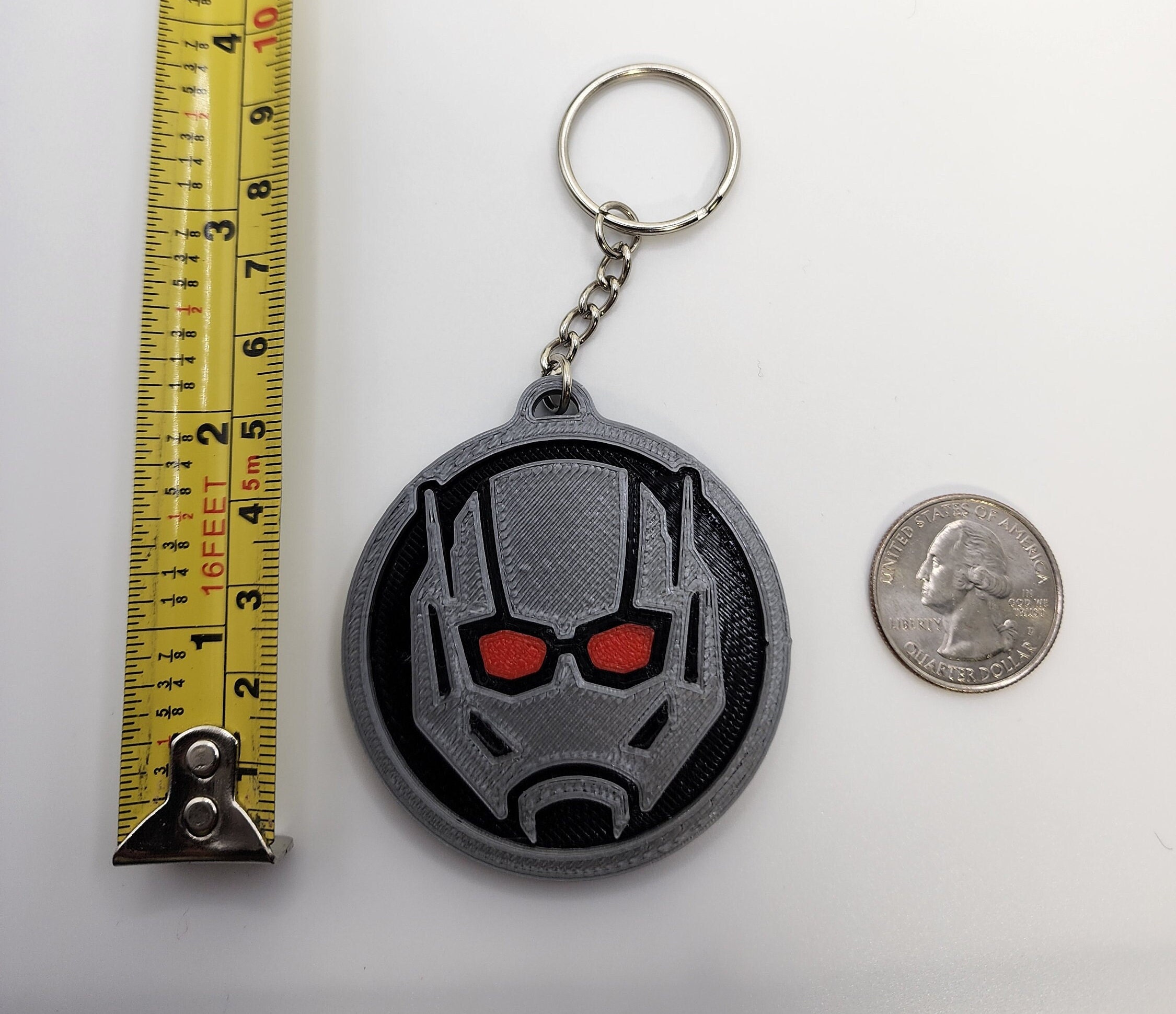 Antman Keychain 3D Printed Double Sided - Etsy
