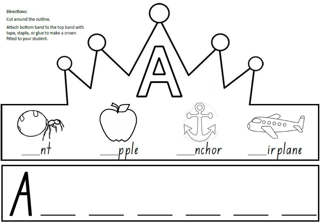 A-Z Letter Crowns, A-Z Sound Crowns, A-Z Alphabet Crowns, Indigenous ...