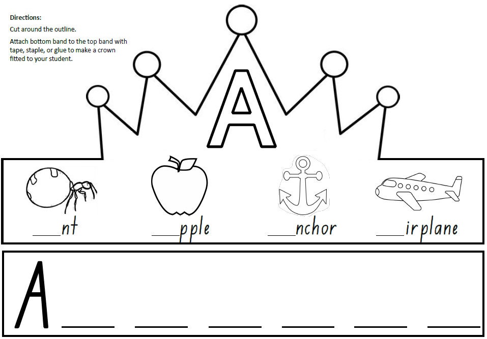 A-Z Letter Crowns, A-Z Sound Crowns, A-Z Alphabet Crowns, Indigenous ...