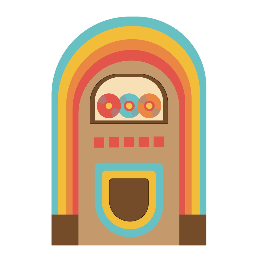 70s Jukebox SVG - Etsy