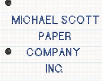 PDF PATTERN: Michael Scott Fear or Love Quote Cross Stitch - Etsy