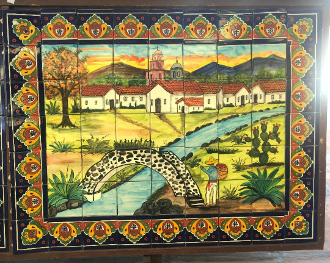 Talavera Mural 38.5 X 30 Mexican Tile Mural - Etsy