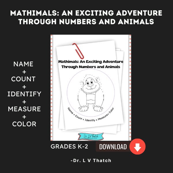 Mathimals: an Exciting Adventure Through Numbers and Animals - Etsy