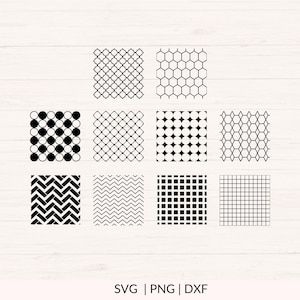 Seamless Patterns Svg, Png, Dxf, Simple Pattern Svg Bundle, Geometric ...