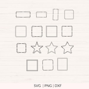 Double Frame Svg, Png, Dxf, Double Line Border, Double Border Frames ...
