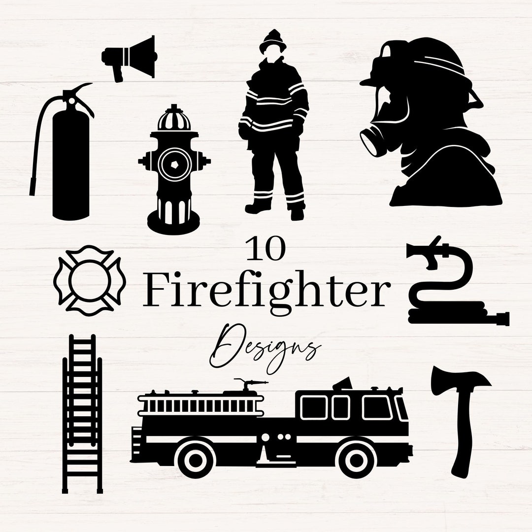 Firefighter Svg, Png, Jpg, Dxf, Fireman Svg, Fire Department Svg, Fire ...