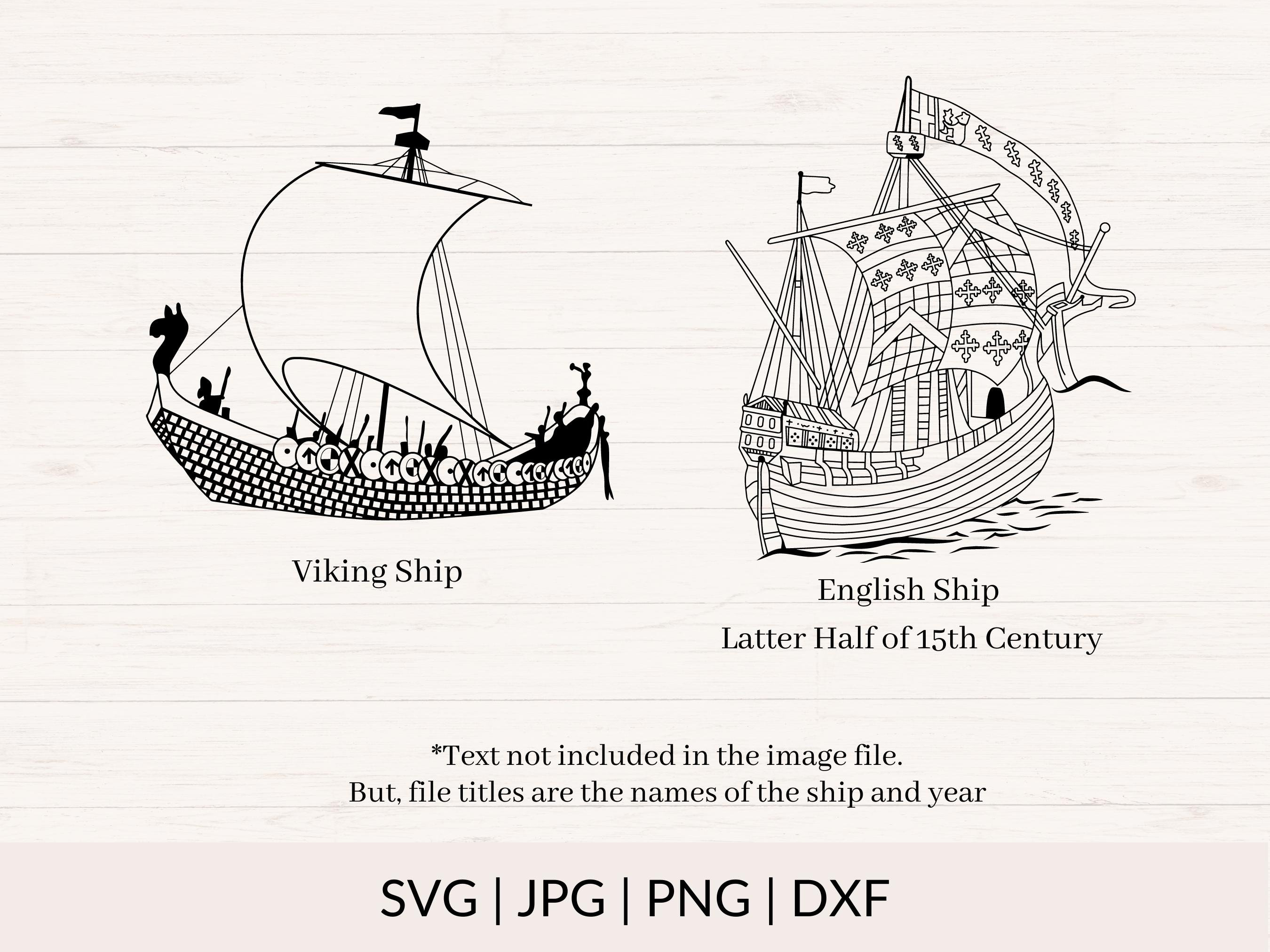 Sailing Ship Svg Jpg Png Dxf Files Nautical Cut File - Etsy Singapore