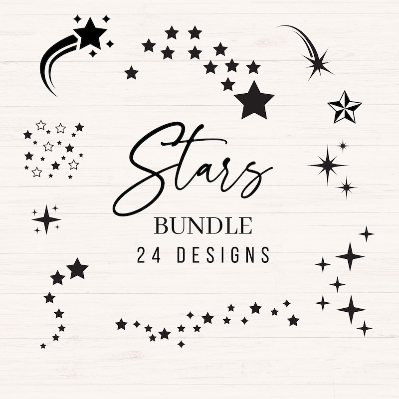 Stars Clipart - Etsy