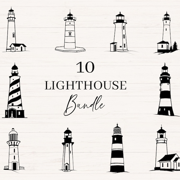 Lighthouse Svg - Etsy