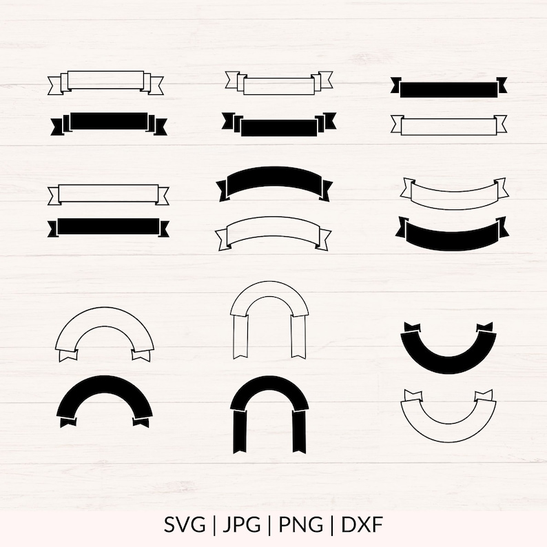Banner Svg, Png, Jpg, Dxf, Ribbon Svg, Ribbon Banner Svg, Label Svg ...