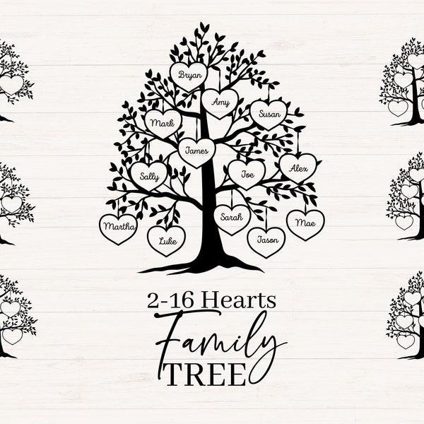 Family Tree Svg - Etsy