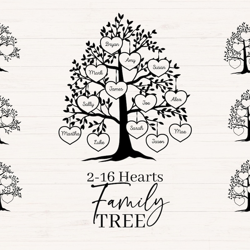 Family Tree Svg - Etsy