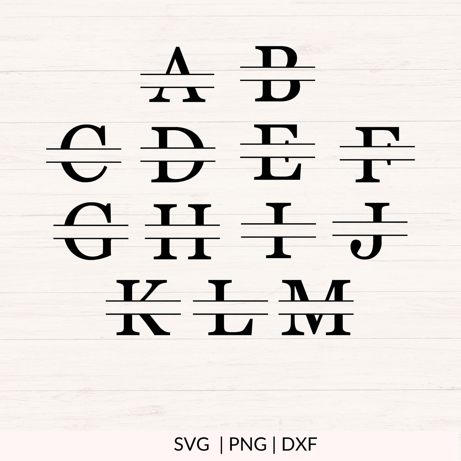 Split Monogram Svg, Unisex Monogram Svg Bundle, 26 Letters, Monogram ...