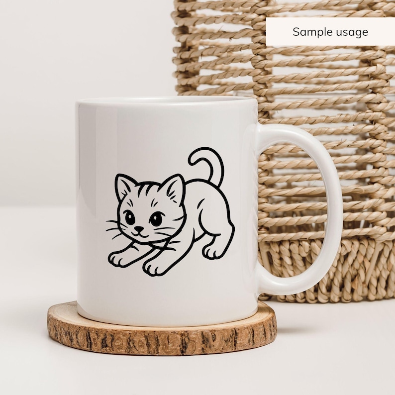 Kittens SVG Bundle, Png, Dxf, Cute Cat Clipart, Cartoon Cat SVG ...
